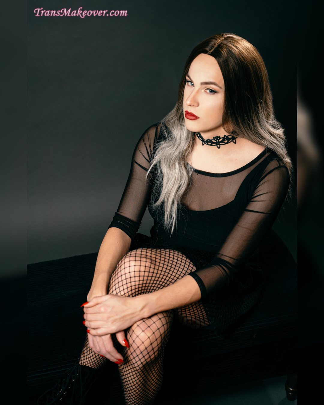 Let us transform into a captivating woman with a stunning gothic makeover : r/TransMakeover